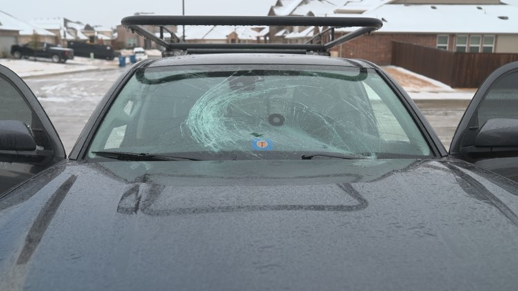 DFW ice storm: Drivers warn of ice flying from cars | wfaa.com