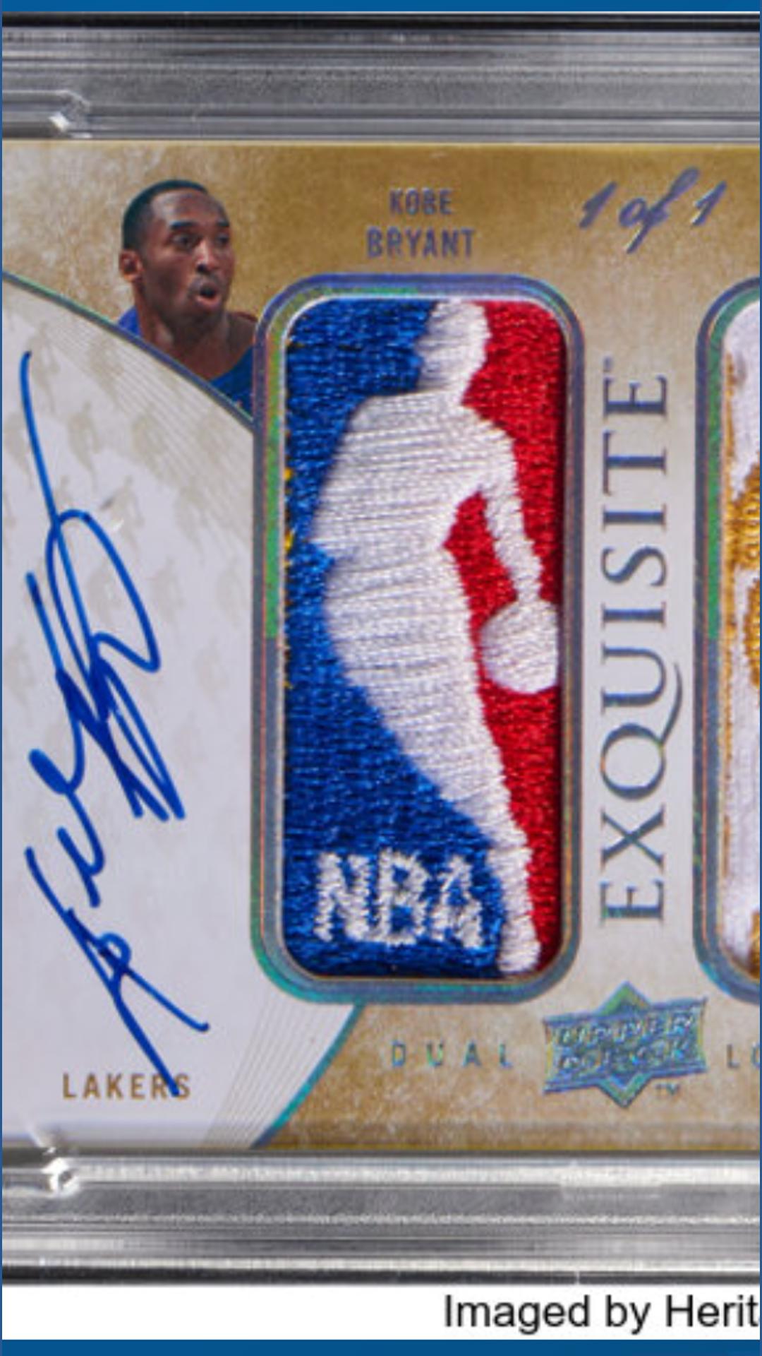 Kobe Bryant, Michael Jordan Logoman patch auto for sale in Dallas ...