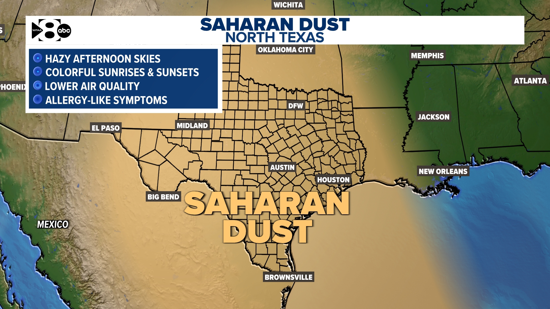 Saharan Dust Heads to North Texas: Here's the timing and what to expect ...