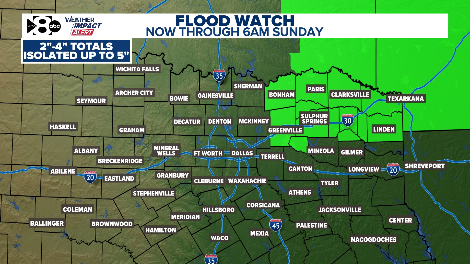 DFW Weather: North Texas faces slight risk of severe storms this week | wfaa.com