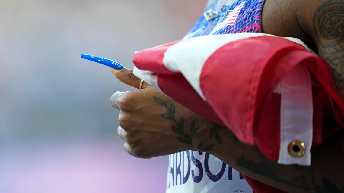 The meaning behind Sha'Carri Richardson's nails at Olympic finals ...