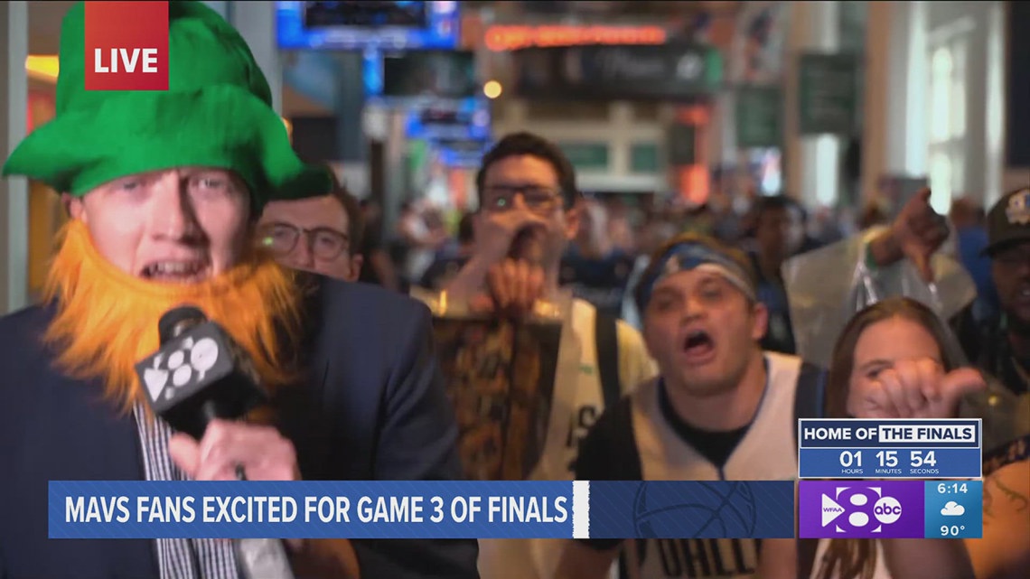 See WFAA's Sean Giggy as a leprechaun among screaming Mavs fans | wfaa.com