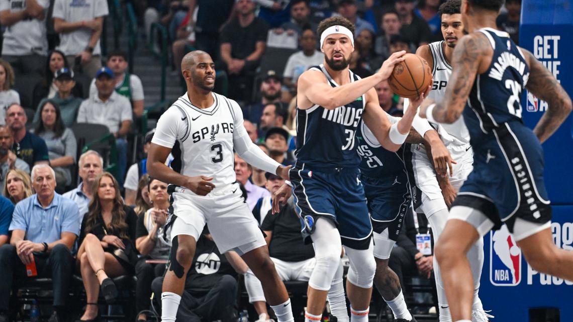 Dallas Mavs beat Spurs 120-109 at AAC opener Thursday | wfaa.com