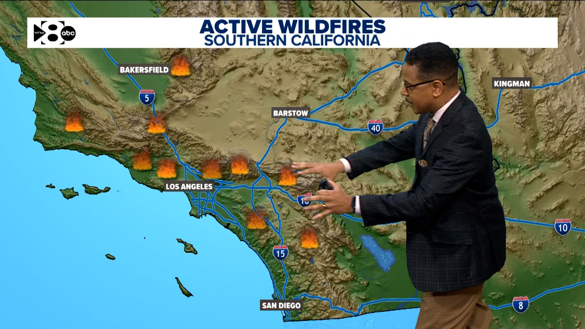 California wildfires forecast: Extended update on conditions, wind ...
