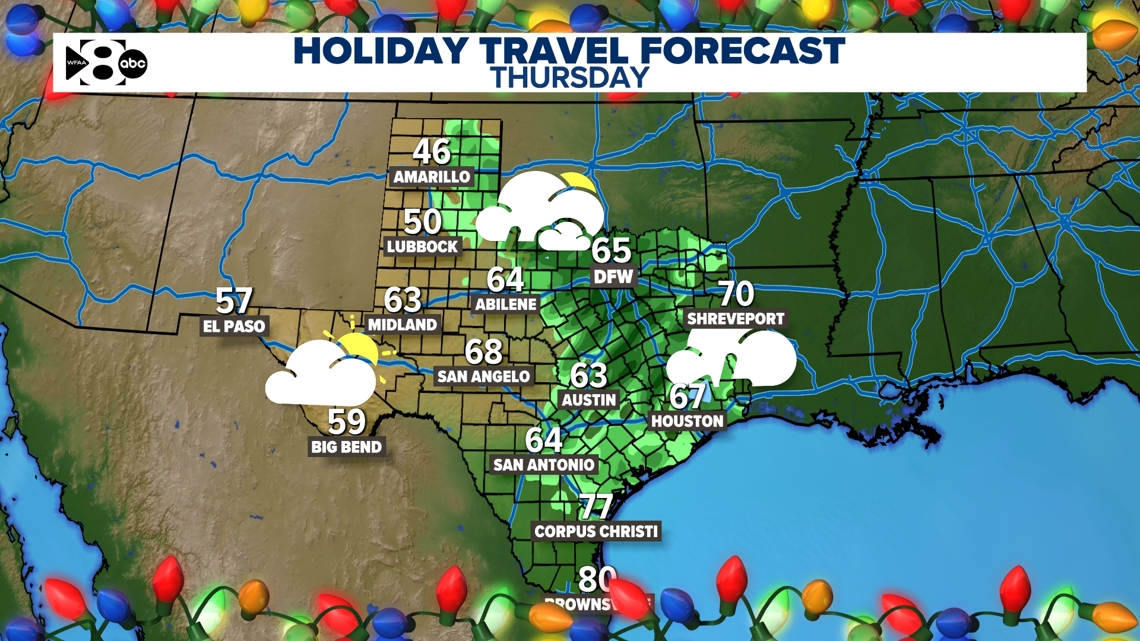 Christmas travel forecast: Day-by-day breakdown | wfaa.com