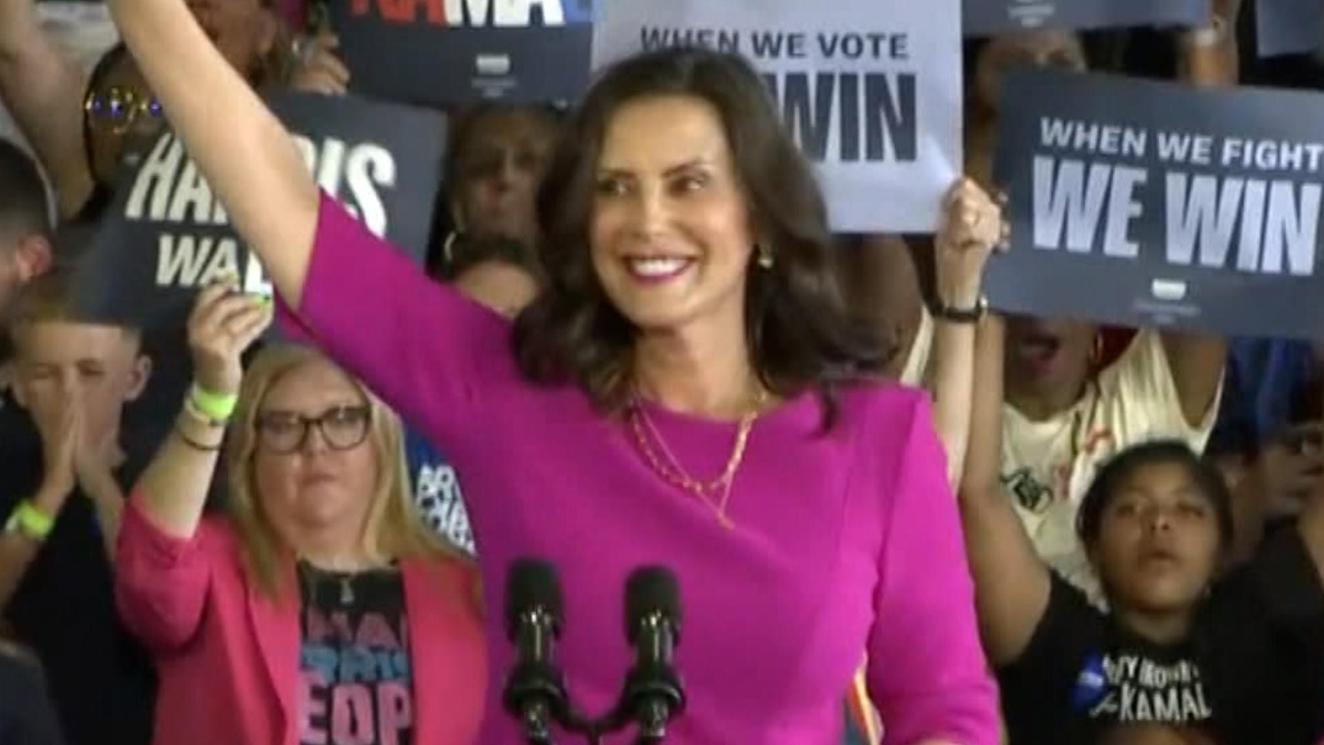 Gov. Gretchen Whitmer speaks at Harris-Walz rally in Detroit | wfaa.com