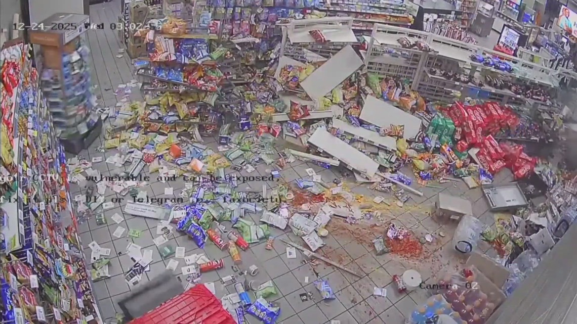Three arrested for using a SUV to rip an ATM out of a convenience store ...