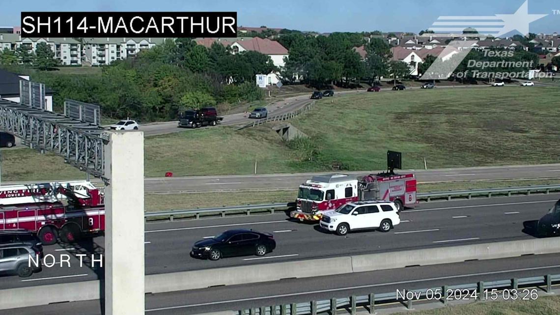 Irving, TX: 3 people injured in rollover crash on Hwy 114 | wfaa.com