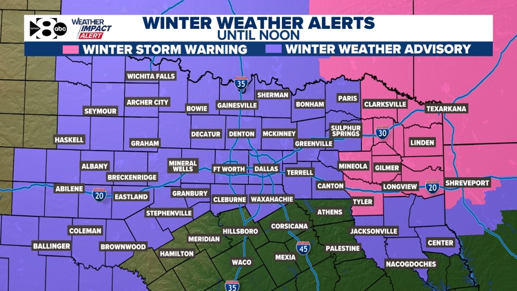 DFW snow, sleet, freezing rain forecast: Latest Dallas, Texas timeline ...