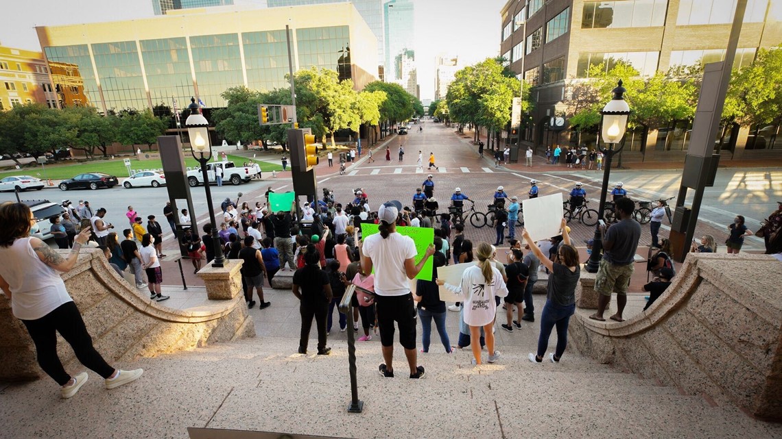 PHOTOS: Protesters gather in Fort Worth following George Floyd's death ...