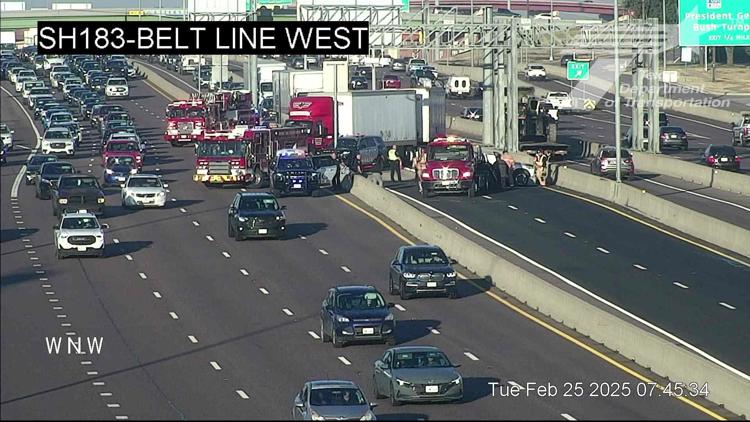 Traffic Alert: Rollover crash closes several lanes on 183, officials ...