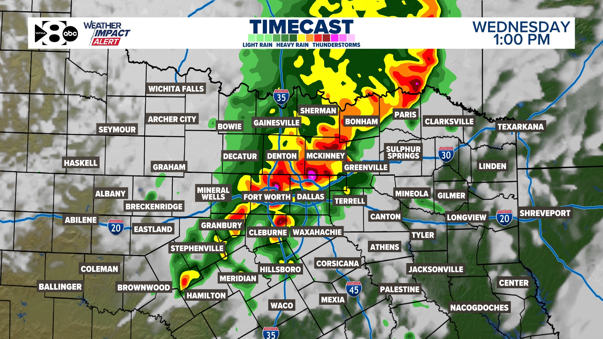 DFW Weather: Tornado watch Monday, severe weather possible later in week | wfaa.com
