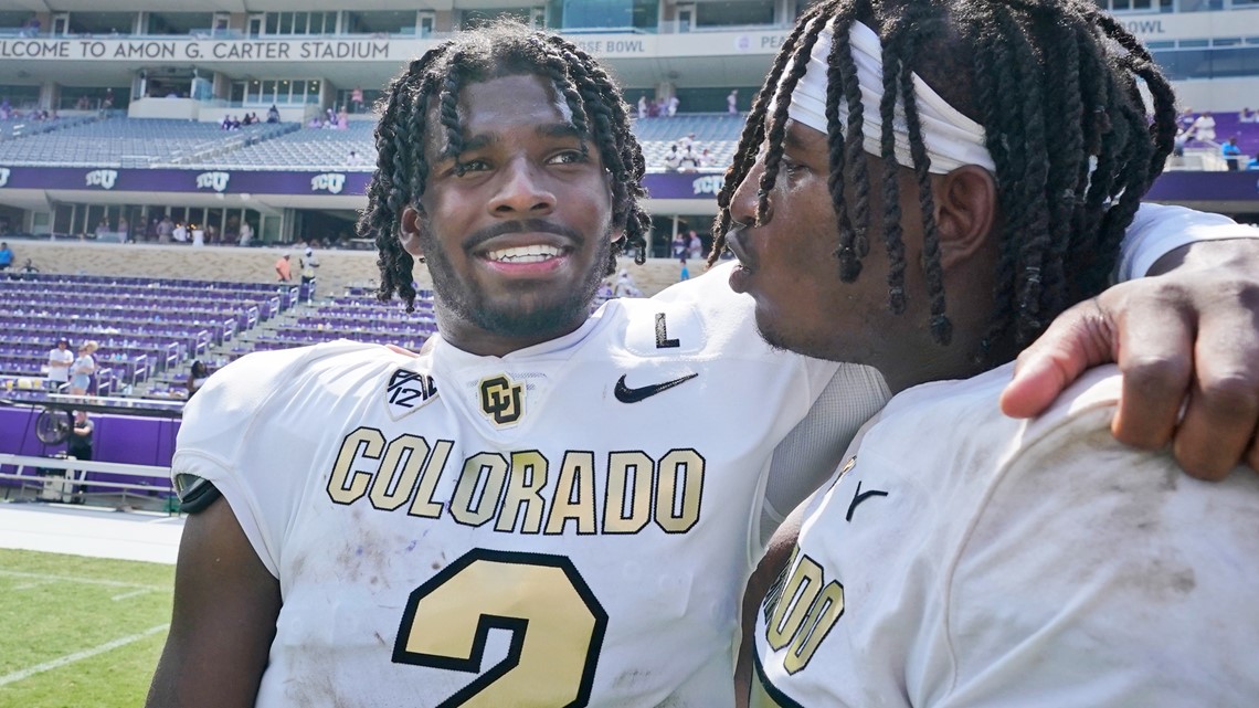 Shedeur Sanders full press conference after Colorado win with dad Deion ...