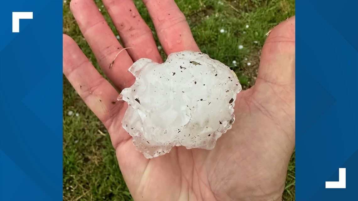 Golf ball-size hail and high winds hit North Texas Monday night | wfaa.com