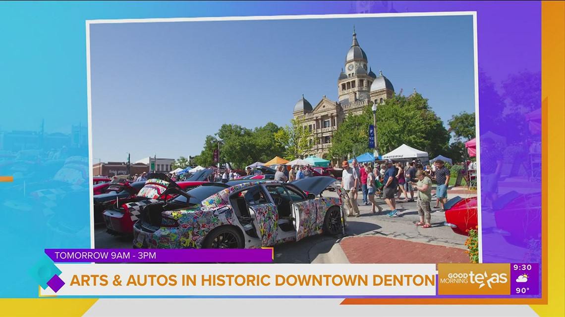 Arts & Autos in Historic Downtown Denton | wfaa.com