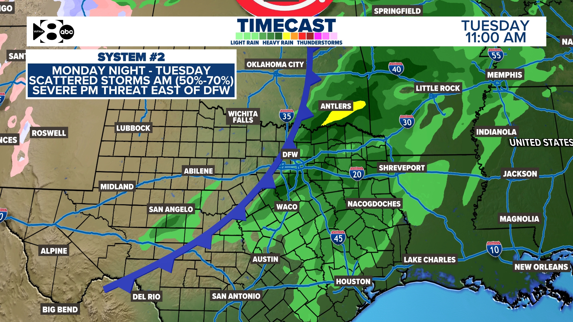 DFW Weather: Sunday and Tuesday rain timeline | wfaa.com