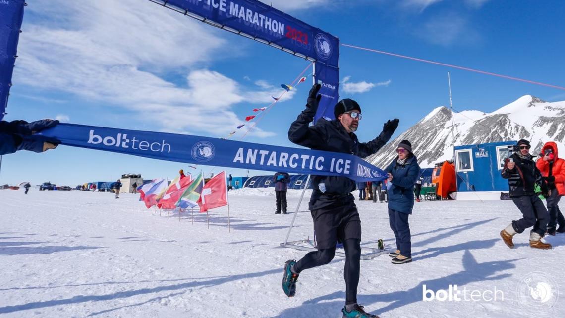 Texas man wins 2023 Antarctica marathon | wfaa.com