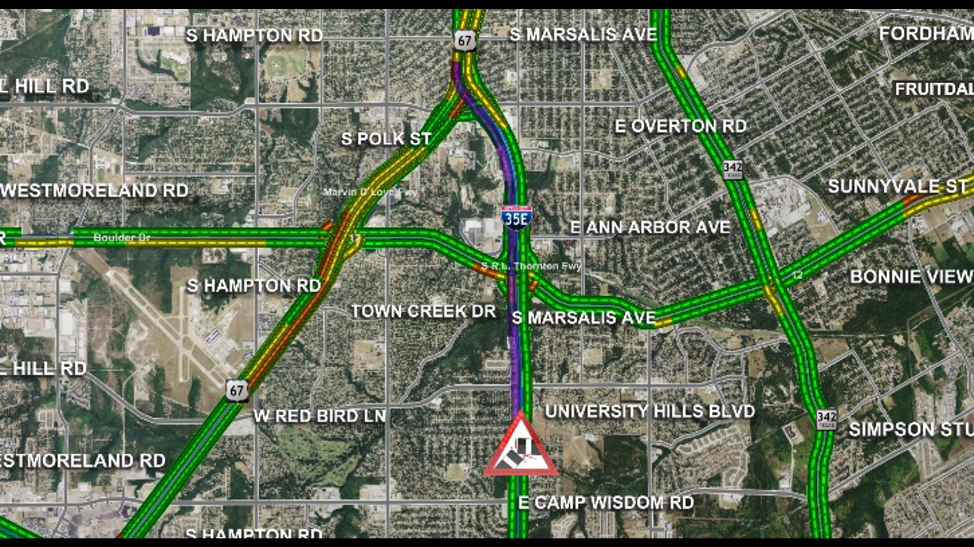 I-35E traffic alert: Lanes shut down in southern Dallas | wfaa.com