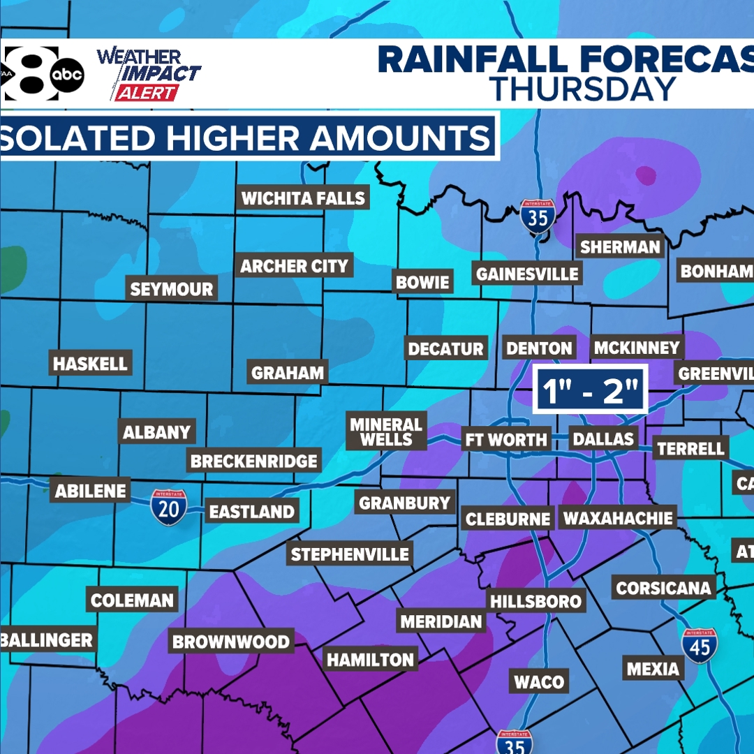 WFAA Weather Alert Day: Widespread rain has arrived in North Texas ...