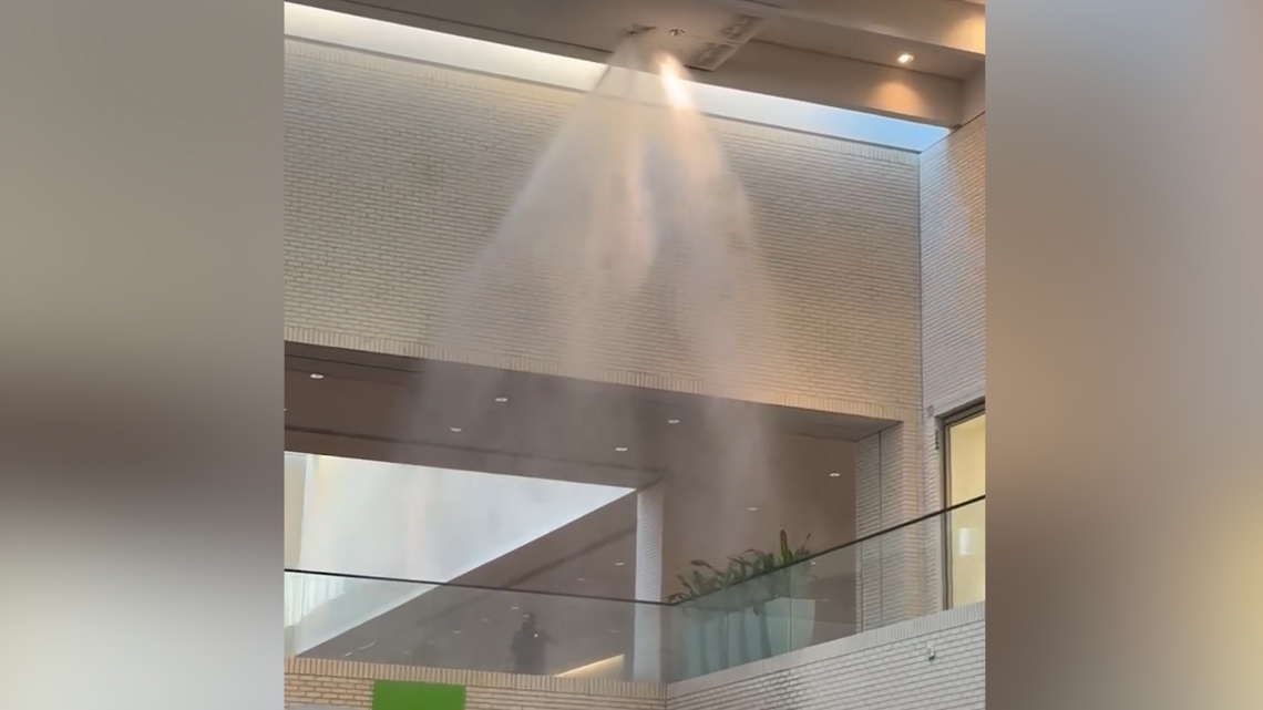 Sprinkler system failure leads to major water leak at NorthPark Center ...