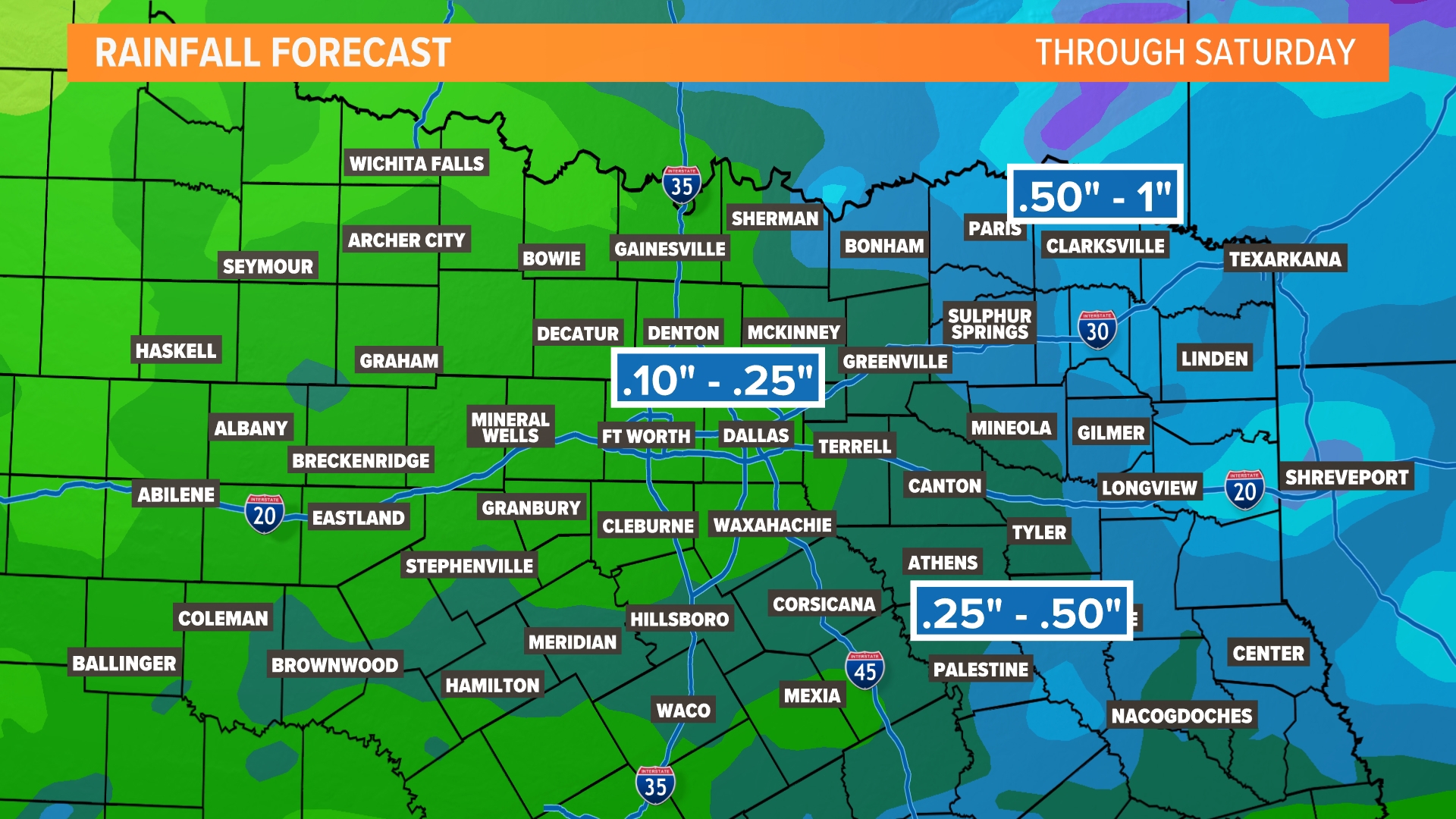 DFW Weather radar: Rain, thunder ligtning in North Texas | wfaa.com