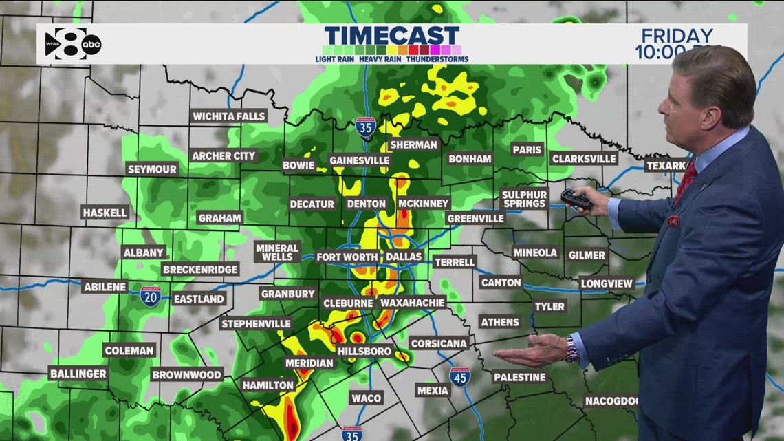 DFW Weather: Tracking Friday night thunderstorms across North Texas ...