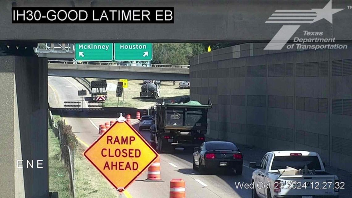 Dallas, Texas traffic: I-30 ramp to U.S. 75 closed for weeks | wfaa.com