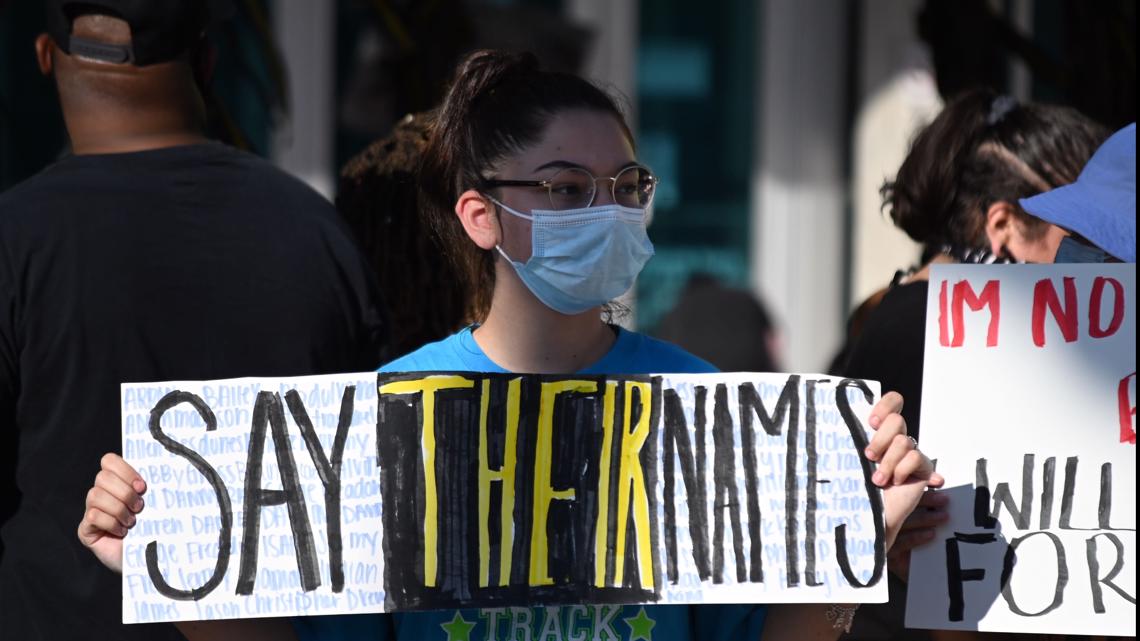 PHOTOS: Dallas protesters demand change following George Floyd's death ...