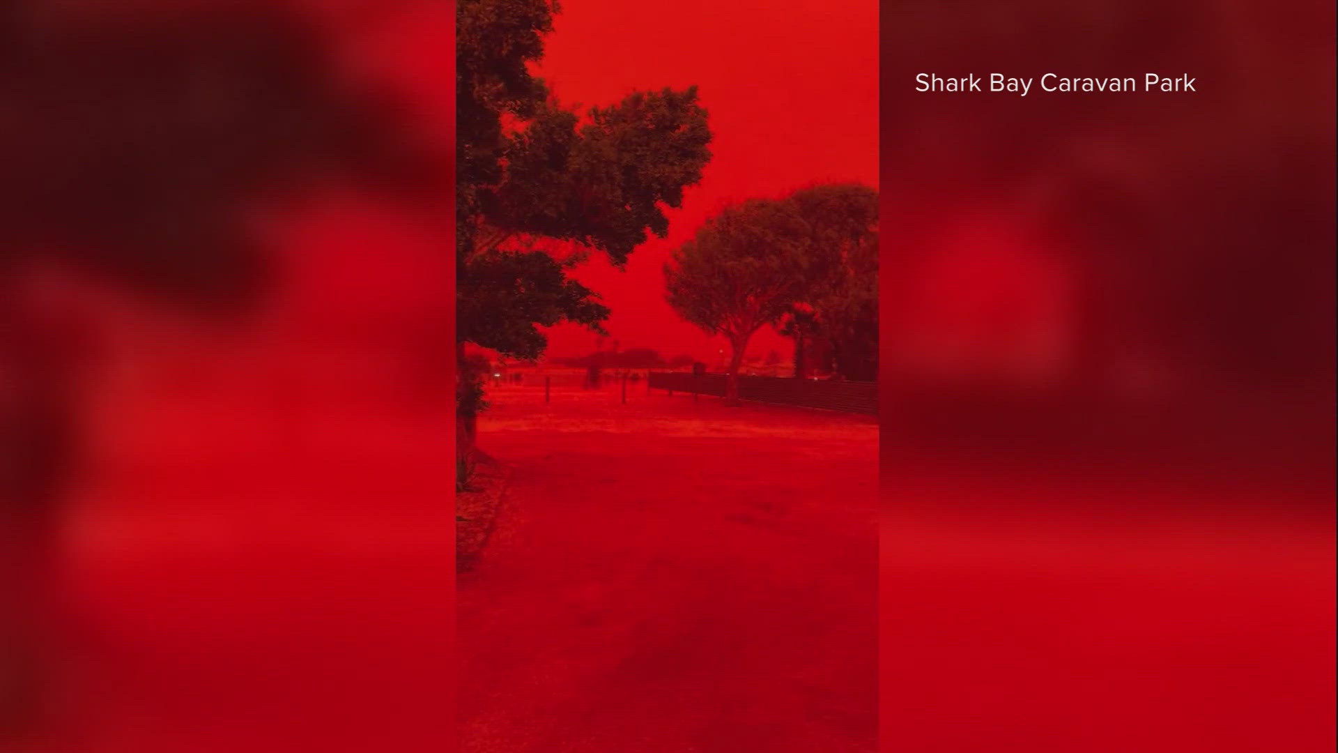 Skies turn bright red in Australia before a tropical cyclone makes ...
