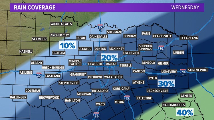 WFAA Dallas radar, weather forecast: Latest rain chances | wfaa.com