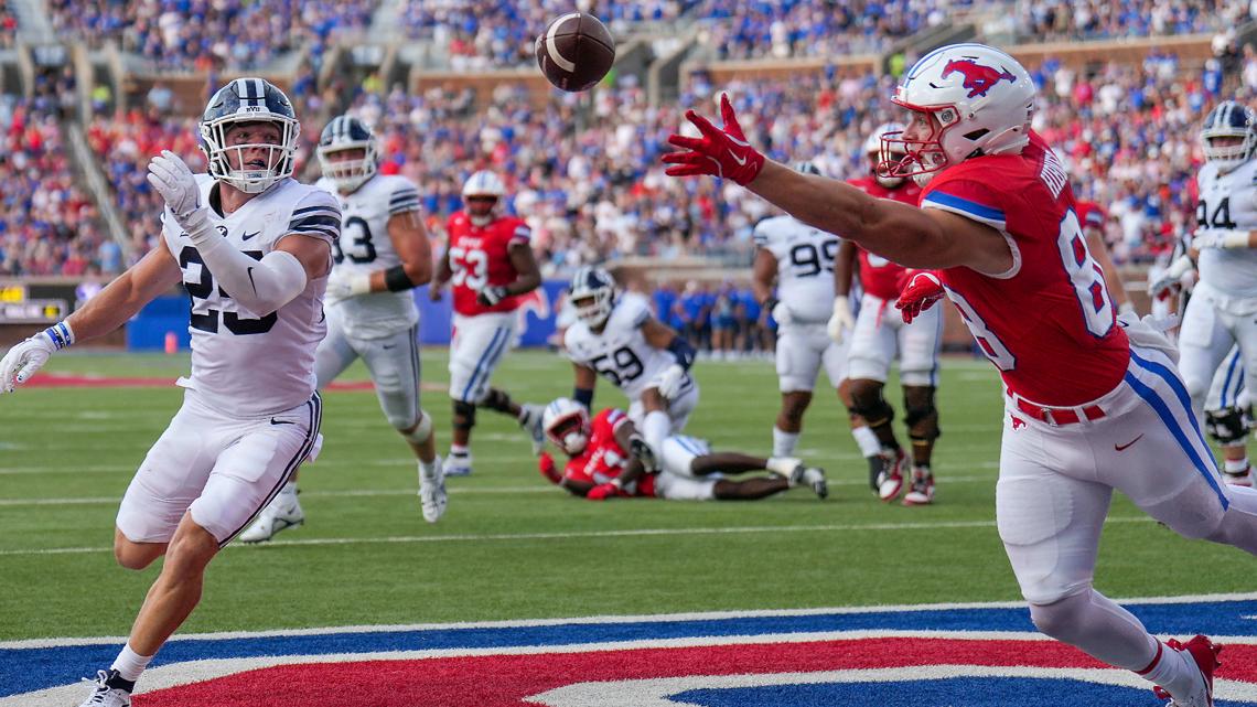 BYU beats SMU 18-15, ends Mustangs' 9-game win streak | wfaa.com