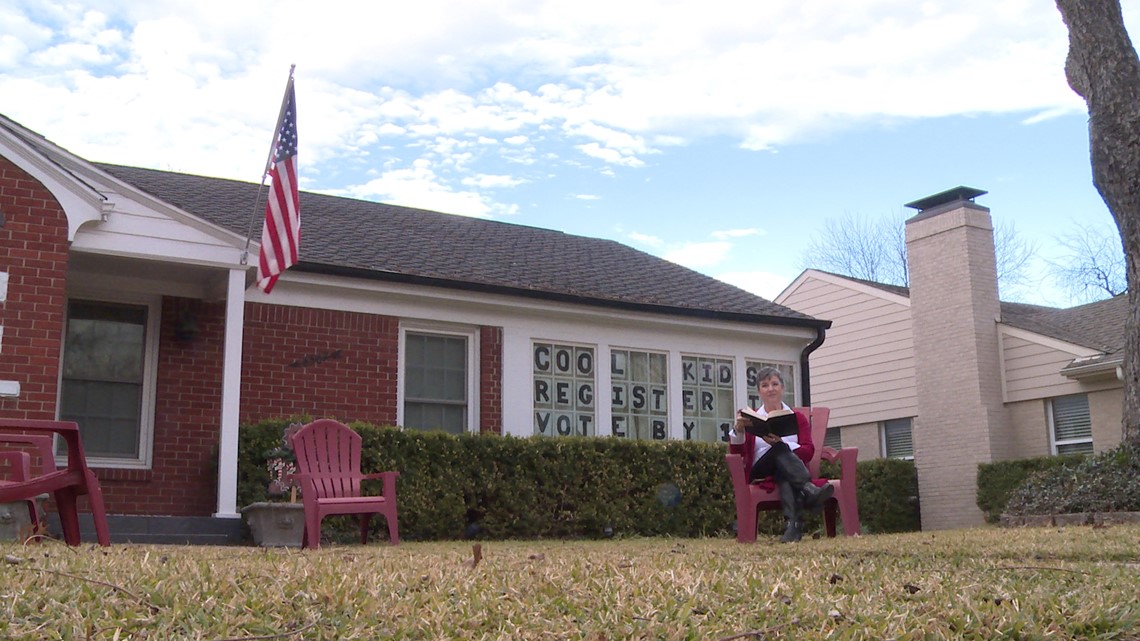 Dallas woman lets her signs do the talking | wfaa.com
