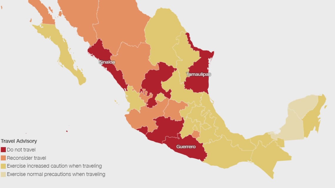 Mexico kidnapping: Travel warnings issued by the State Department ...