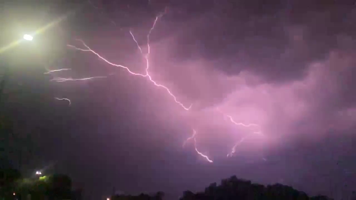 Photos: Intense lightning, trees down during severe storms Oct. 10 ...