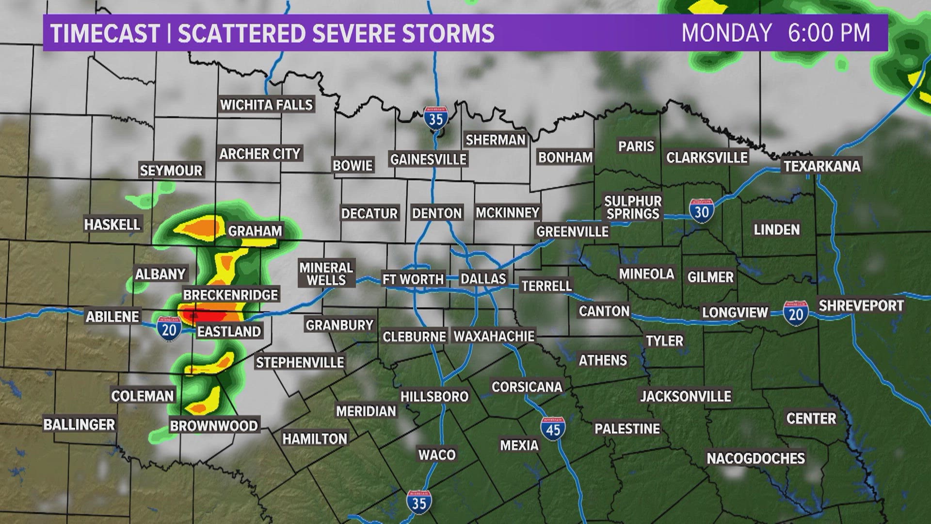 DFW Weather: Monday storms timeline | wfaa.com