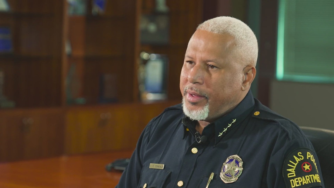 Dallas Police Chief Daniel Comeaux speaks on his first 100 days in ...