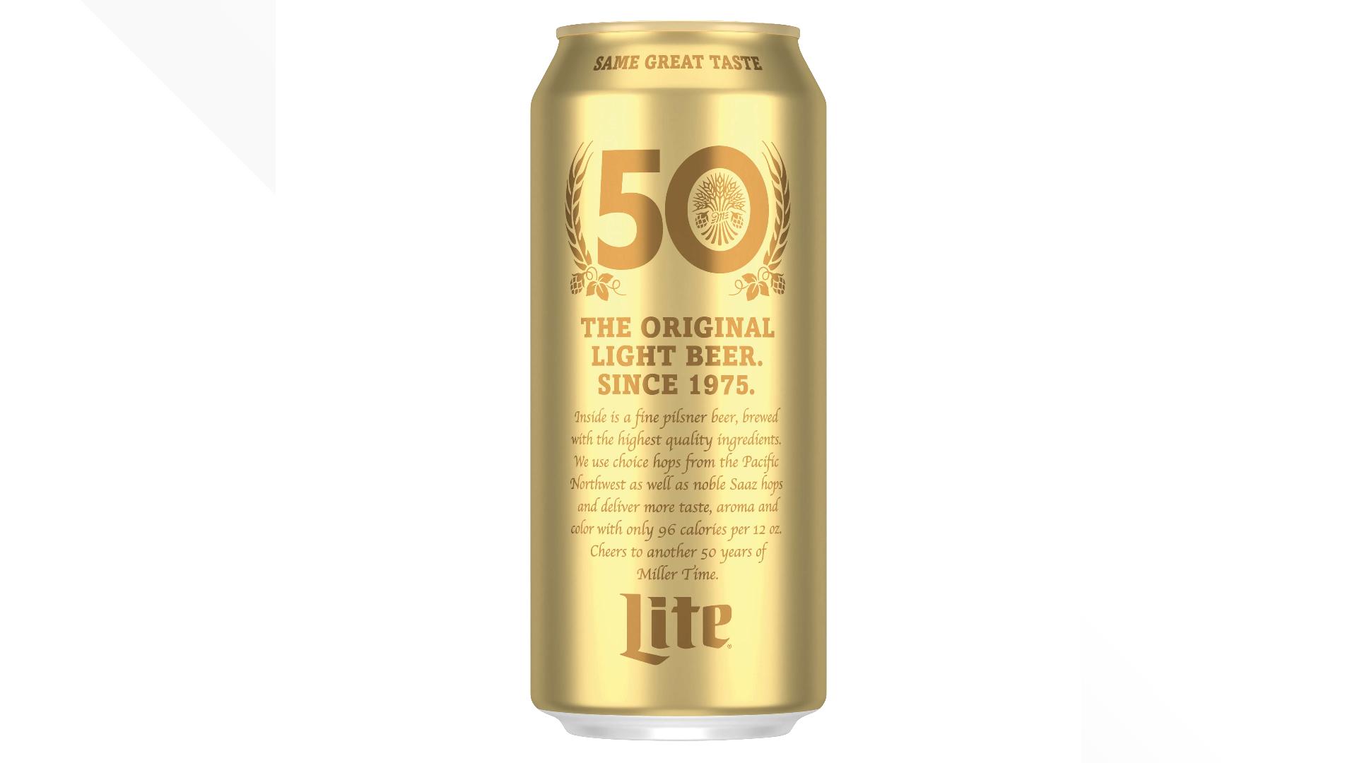 Miller Lite unveils gold cans for 50th anniversary | wfaa.com