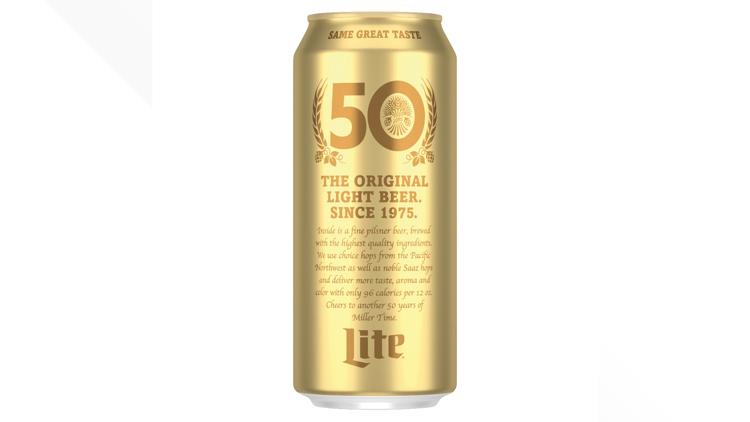 Miller Lite unveils gold cans for 50th anniversary | wfaa.com