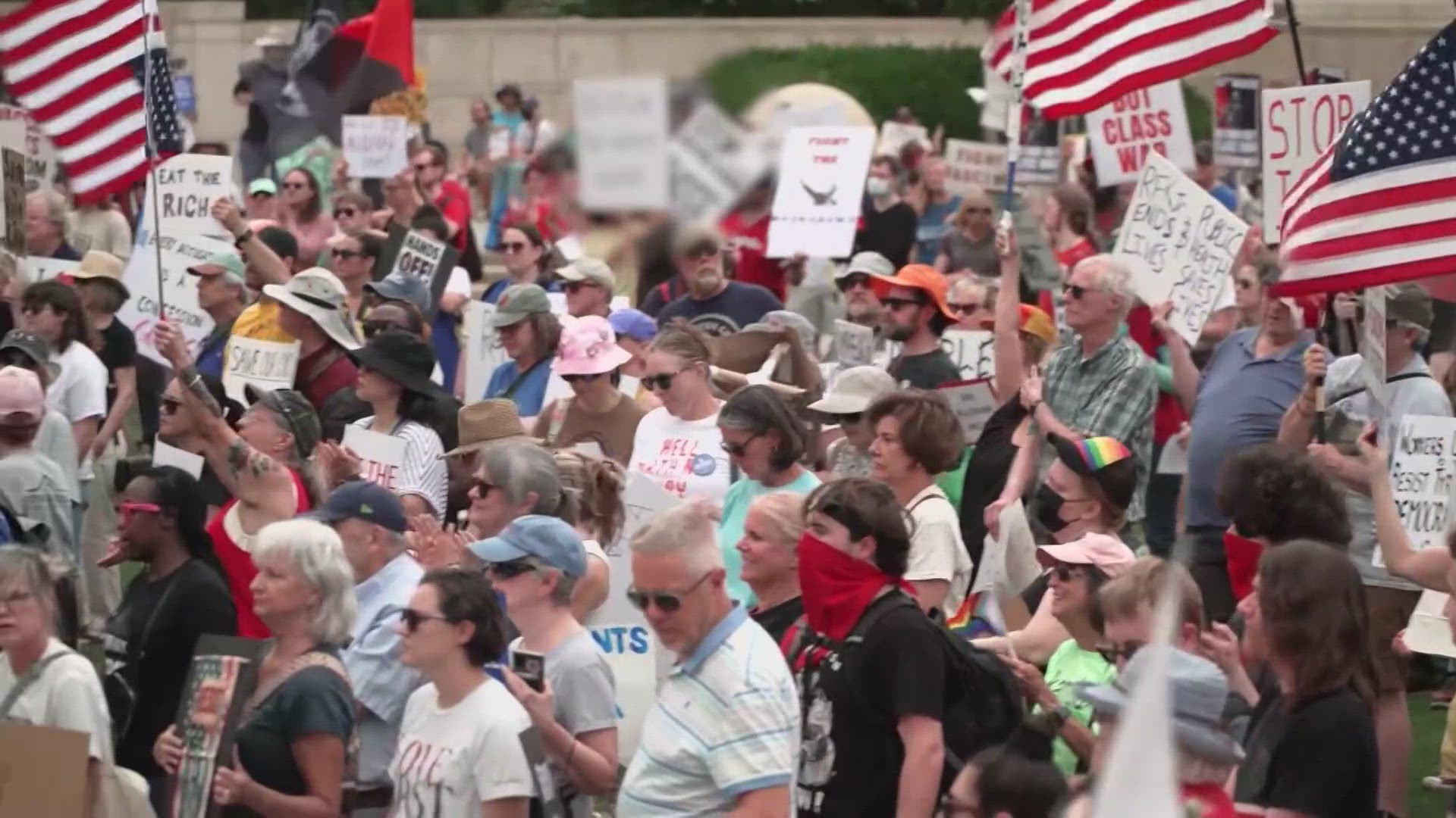 North Texas May Day protests challenge Trump's policies | wfaa.com
