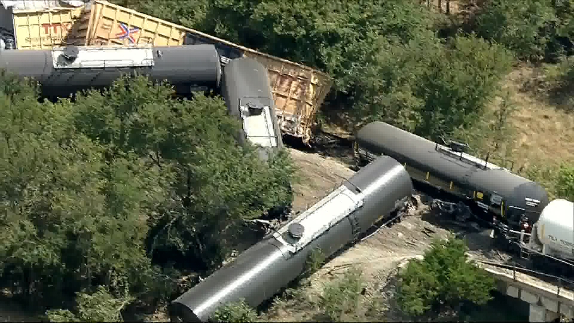 Union Pacific Train derails in Palo Pinto County | wfaa.com