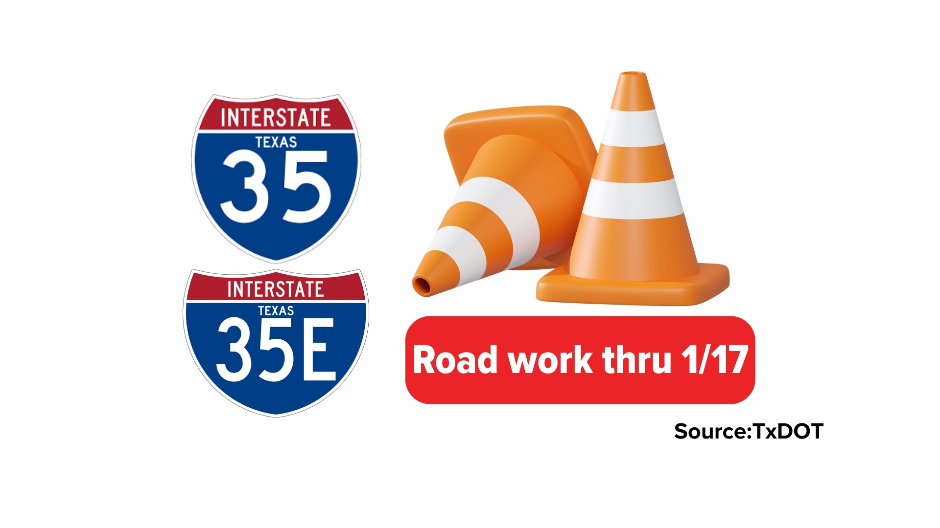 Ongoing lane closures planned along I-35 and I-35E in Denton County ...