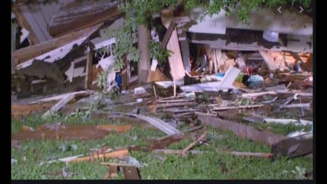 'I felt like I was floating up in the sky': Woman survives house ...