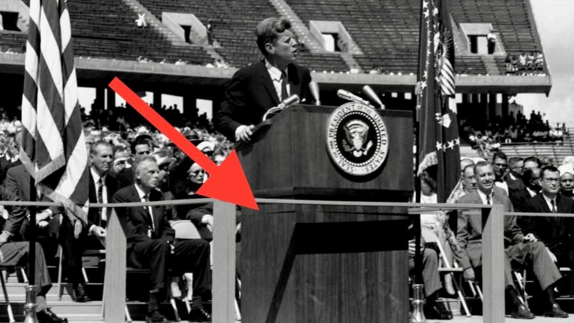 JFK moon shot speech: Lectern at Space Center Houston is a fake | wfaa.com