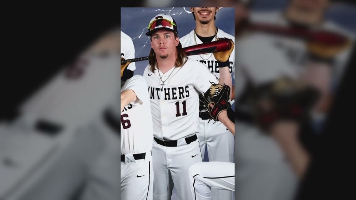 Texas baseball player shot by stray bullet during college game | wfaa.com