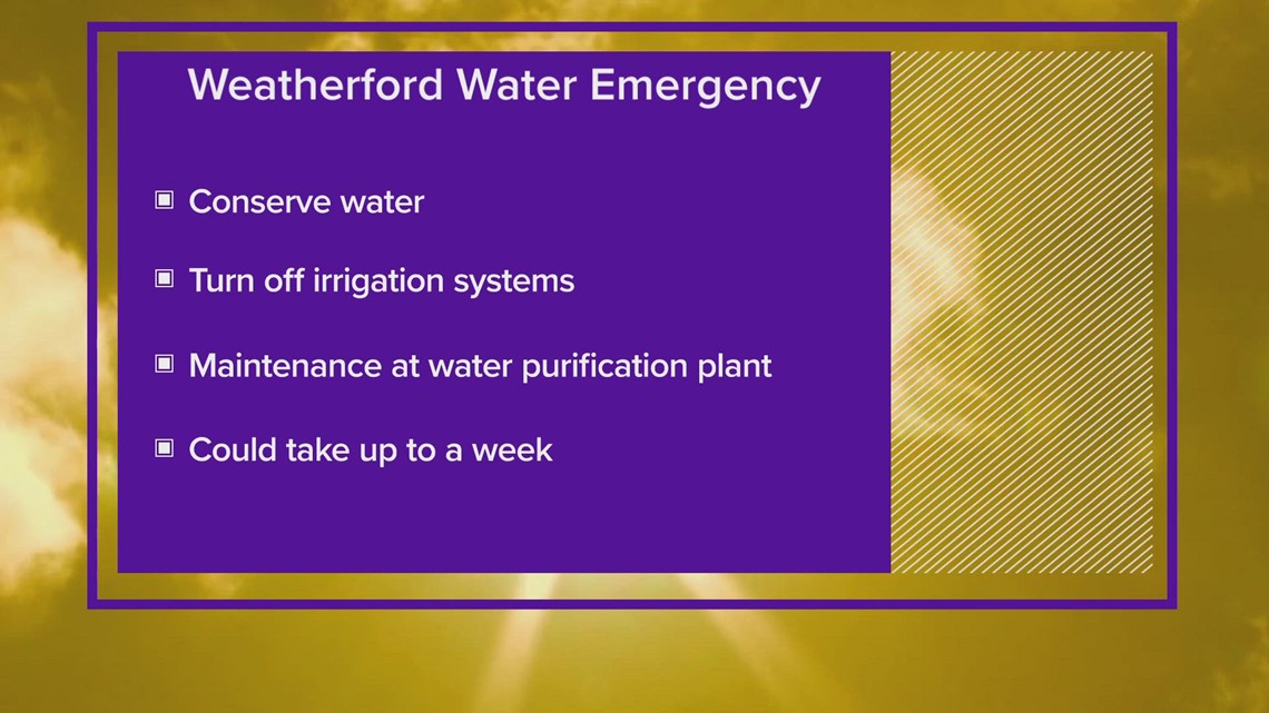 Weatherford declares water emergency | wfaa.com