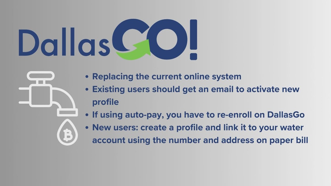 City of Dallas switching to new online payment system for water bills