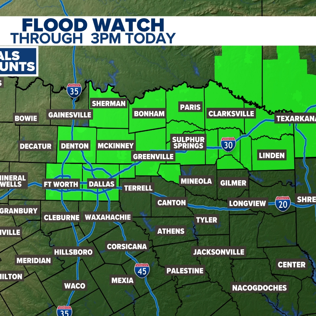 DFW Weather: Heavy rain moving through North Texas on Monday morning ...