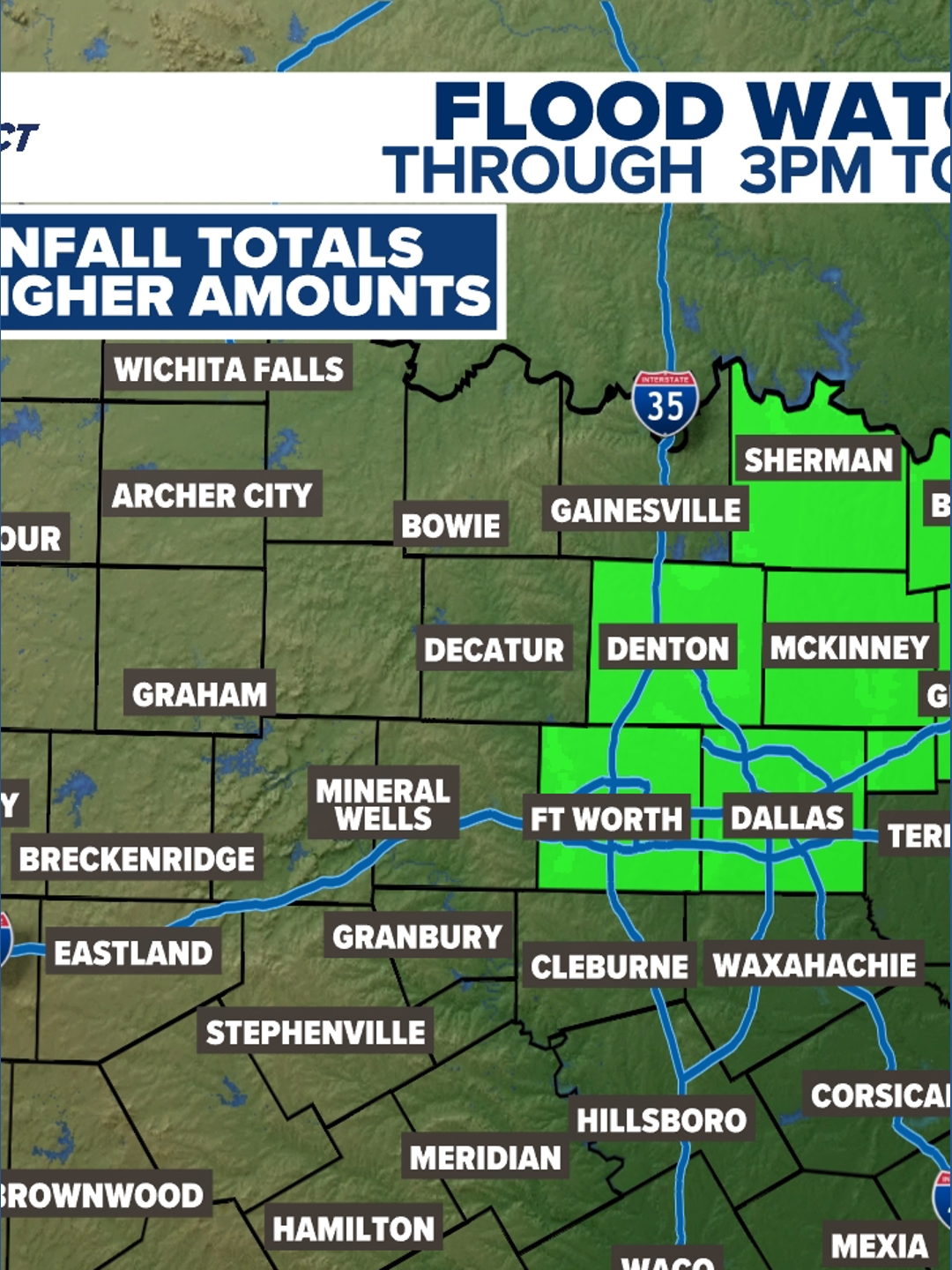 DFW Weather: Heavy rain moving through North Texas on Monday morning ...