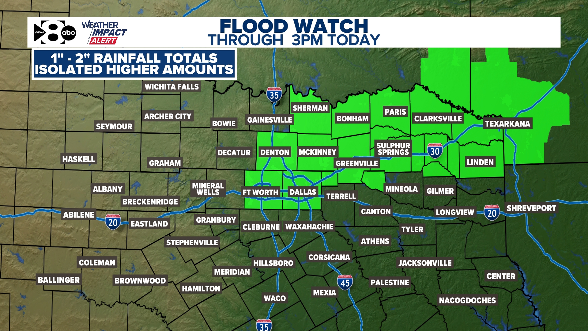 DFW Weather: Heavy rain moving through North Texas on Monday morning ...