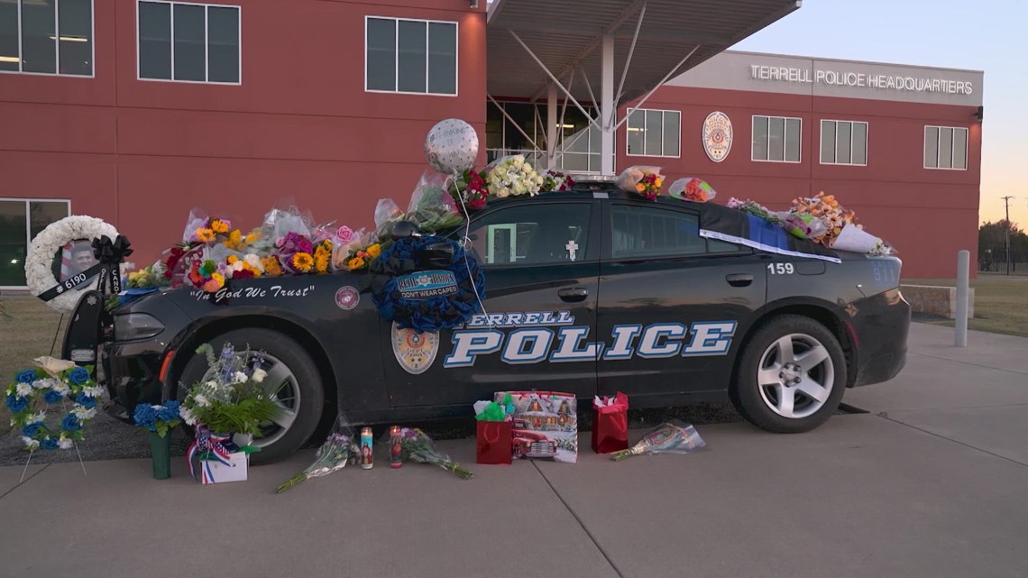Support pours in for the family and friends of a fallen Terrell Police ...